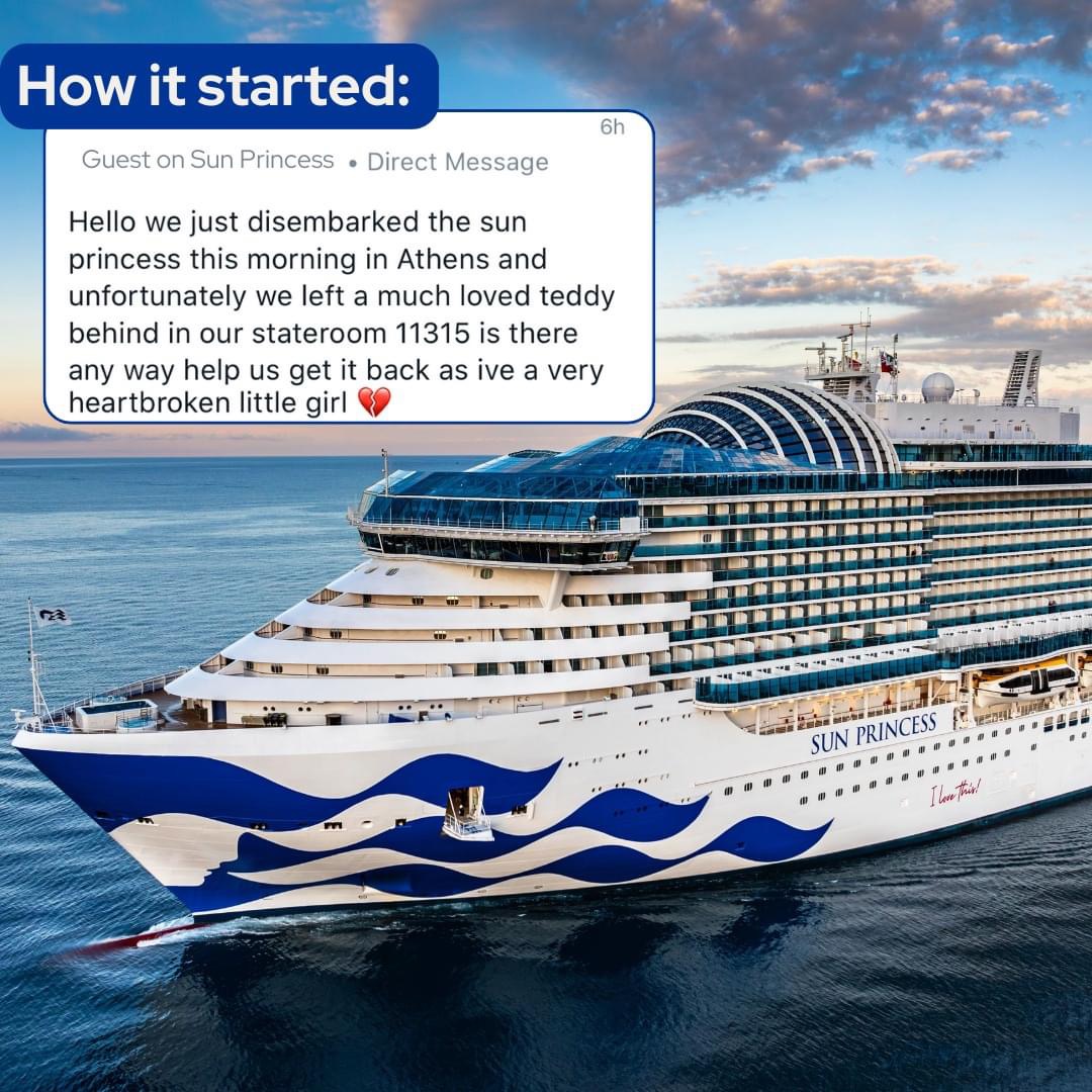 Sun Princess Crew Gives a Lost Teddy Bear the True VIP Treatment