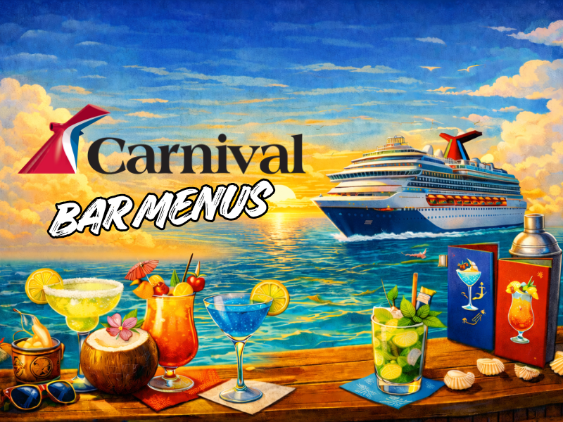 Carnival Cruise Line Bar Menus & Drink Prices (Updated for 2026)